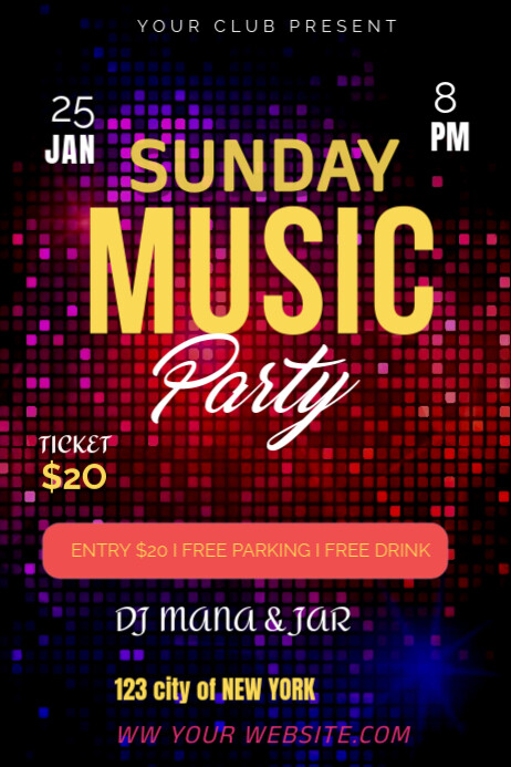music party Template | PosterMyWall