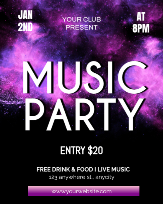 MUSIC PARTY Template | PosterMyWall