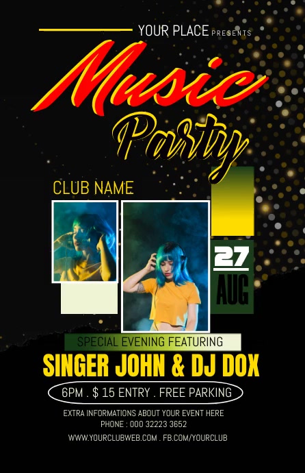 music party Template | PosterMyWall