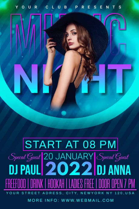 MUSIC PARTY Template | PosterMyWall
