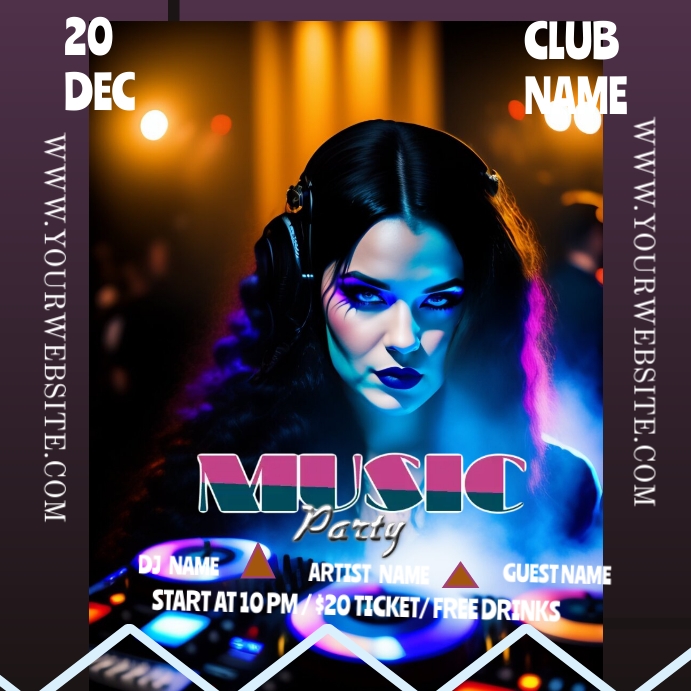 Music party Template | PosterMyWall