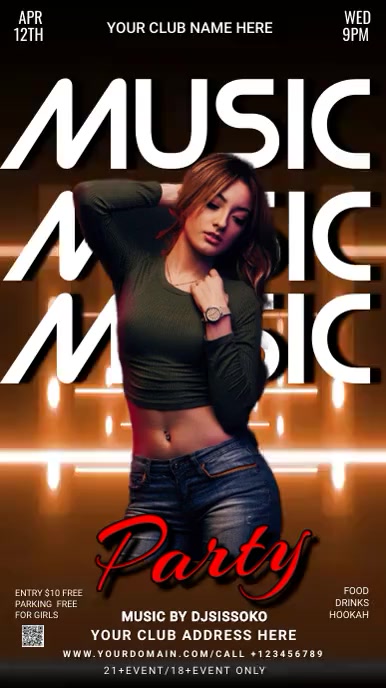 MUSIC PARTY Template | PosterMyWall