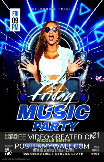MUSIC PARTY Template | PosterMyWall
