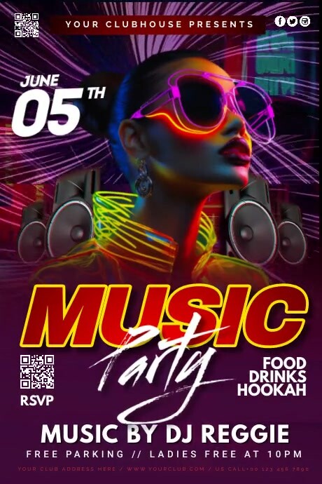 MUSIC PARTY Template | PosterMyWall