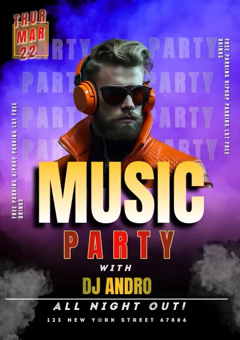 Music Party Template | PosterMyWall