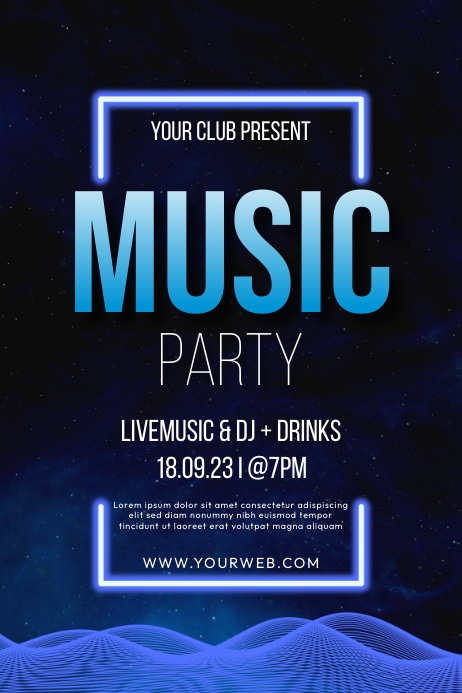 Modèle Music Party | PosterMyWall