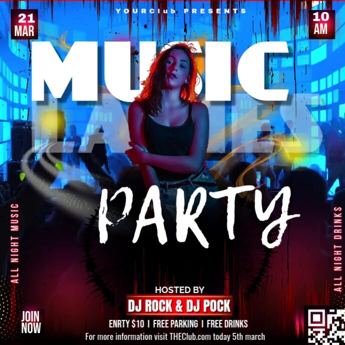 music party Template | PosterMyWall