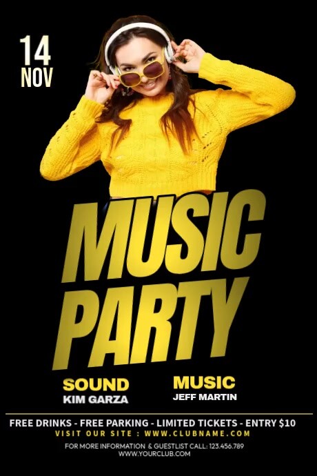 Music Party Template | PosterMyWall