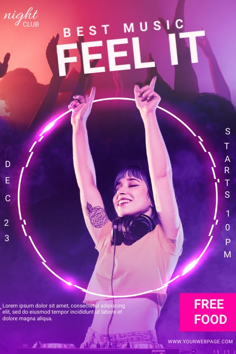 Copy of MUSIC PARTY FLAYER TEMPLATE | PosterMyWall