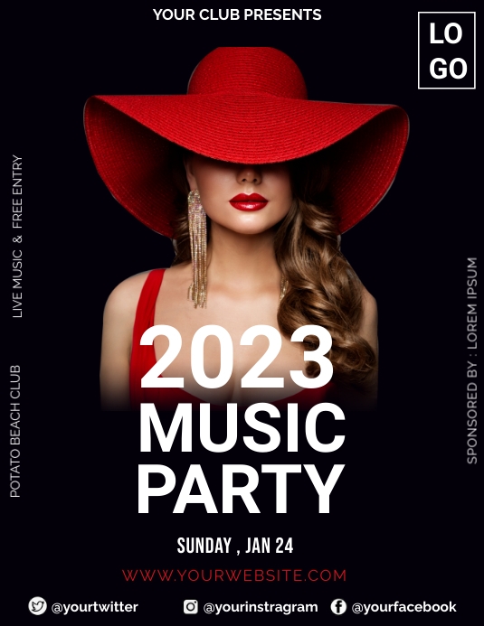 MUSIC PARTY FLAYER TEMPLATE | PosterMyWall