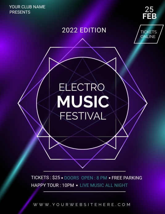 MUSIC PARTY FLAYER TEMPLATE | PosterMyWall