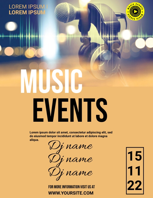 De Plantilla de Flayer de Fiesta de Música | PosterMyWall