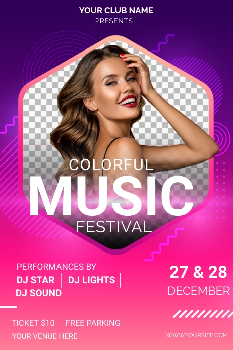 MUSIC PARTY FLAYER TEMPLATE | PosterMyWall