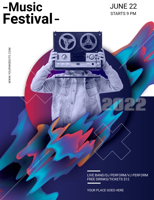 MUSIC PARTY FLAYER TEMPLATE | PosterMyWall