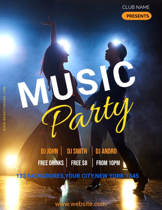 MUSIC PARTY FLAYER TEMPLATE | PosterMyWall