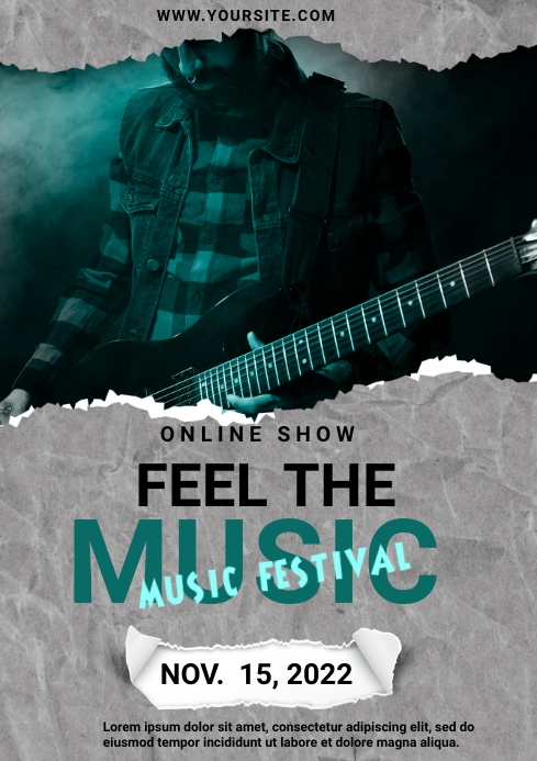 MUSIC PARTY FLAYER TEMPLATE | PosterMyWall