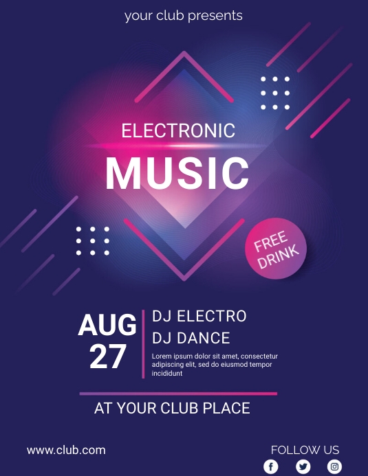 Copy of MUSIC PARTY FLAYER TEMPLATE | PosterMyWall