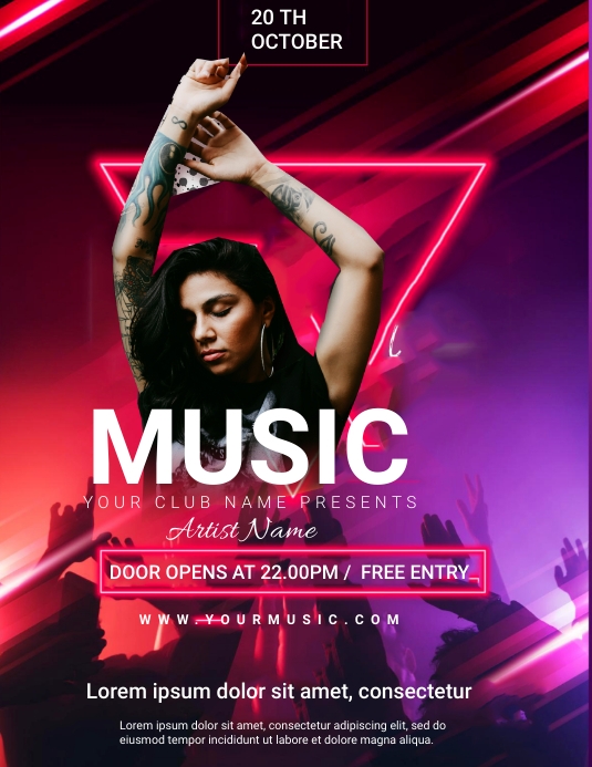 Copy of MUSIC PARTY FLAYER TEMPLATE | PosterMyWall