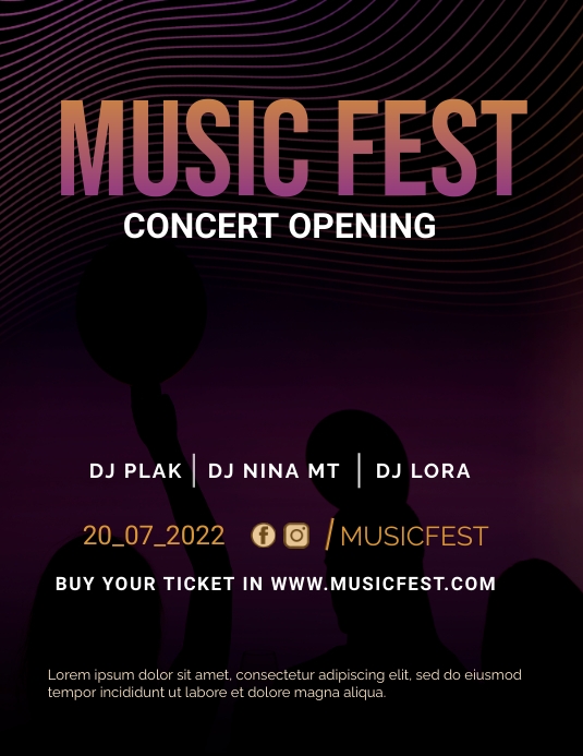 De Plantilla de Flayer de Fiesta de Música | PosterMyWall