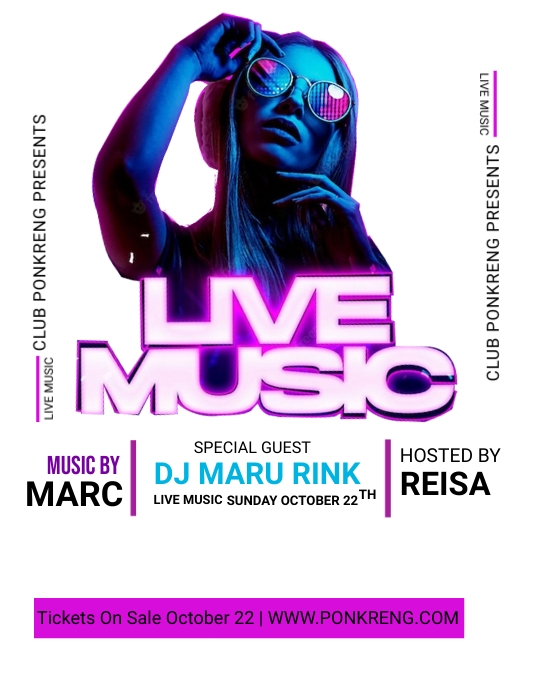 De Plantilla de Flayer de Fiesta de Música | PosterMyWall