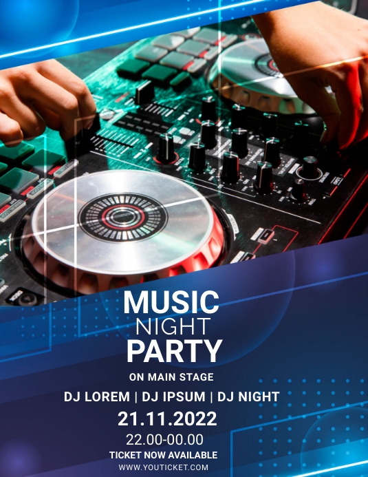 Copy of MUSIC PARTY FLAYER TEMPLATE | PosterMyWall