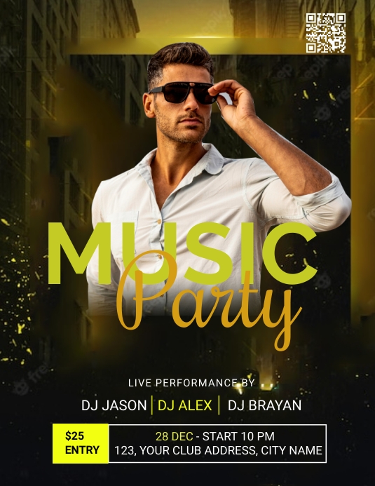 Template Flayer Pesta Musik | PosterMyWall