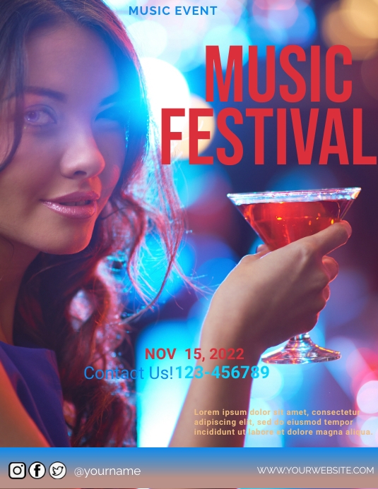 De Plantilla de Flayer de Fiesta de Música | PosterMyWall
