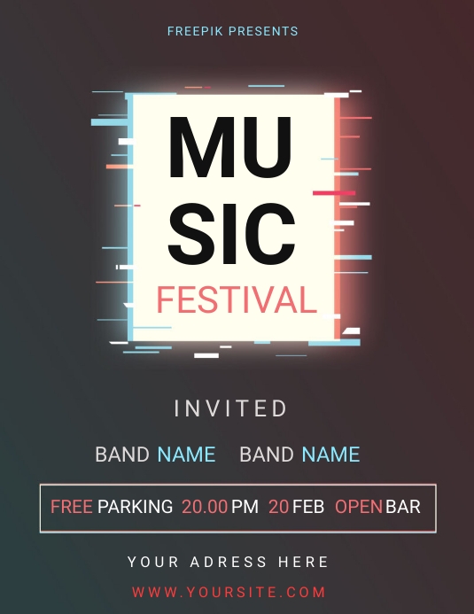MUSIC PARTY FLAYER TEMPLATE | PosterMyWall