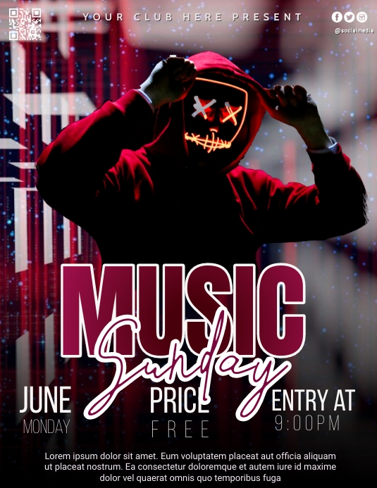 Music Party Flyer Design Template | PosterMyWall