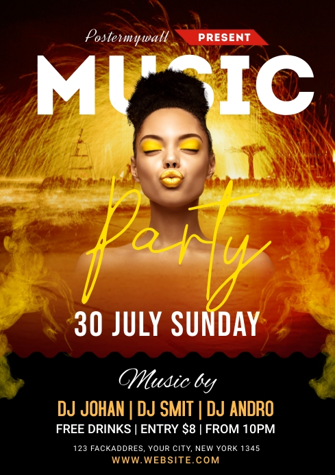 Music party Flyer Template | PosterMyWall