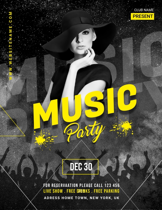 Brosur Pesta Musik Templat | PosterMyWall