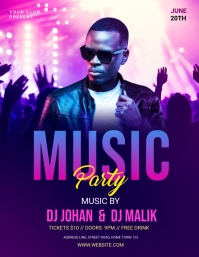 Music party Flyer Template | PosterMyWall