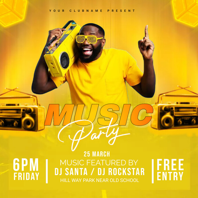 Copy of Music Party Flyer | PosterMyWall