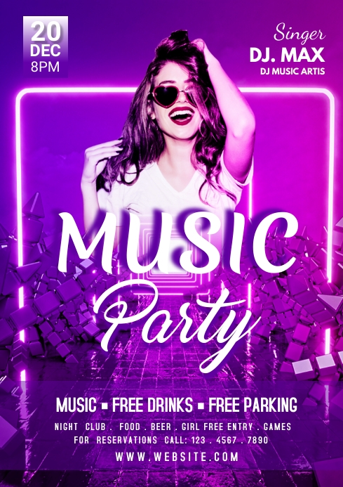 Music party Flyer Template | PosterMyWall