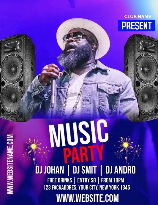 music party FLYER Template | PosterMyWall