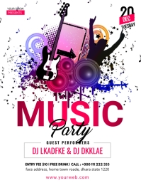 Music party Poster Template | PosterMyWall