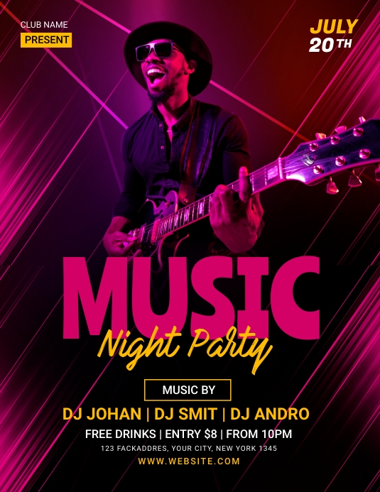 Copy of Music party Flyer | PosterMyWall