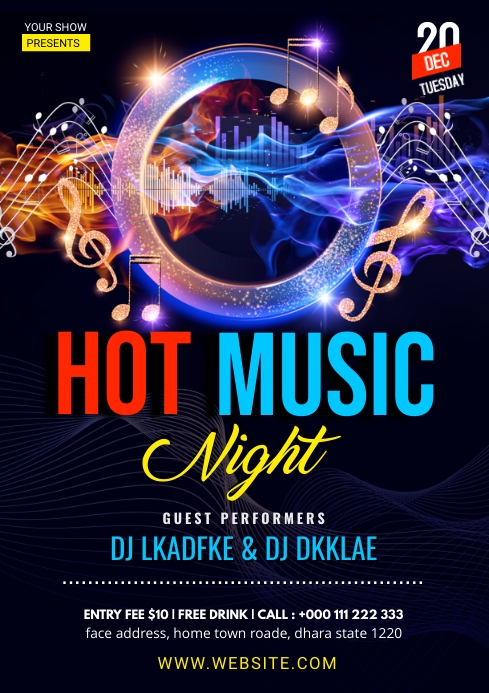 Music Party flyer Template | PosterMyWall