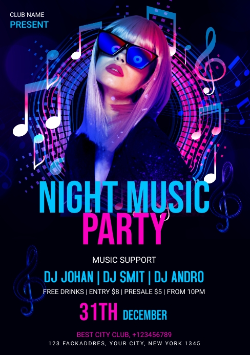 Music party Flyer Template | PosterMyWall