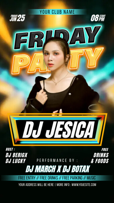 Music Party Flyer or Poster Template for Inst | PosterMyWall