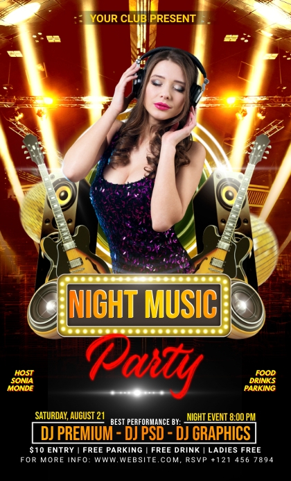 Music Party Flyers Template | PosterMyWall