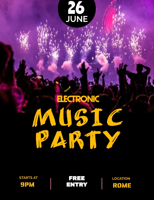 Pamflet Pesta Musik Templat | PosterMyWall