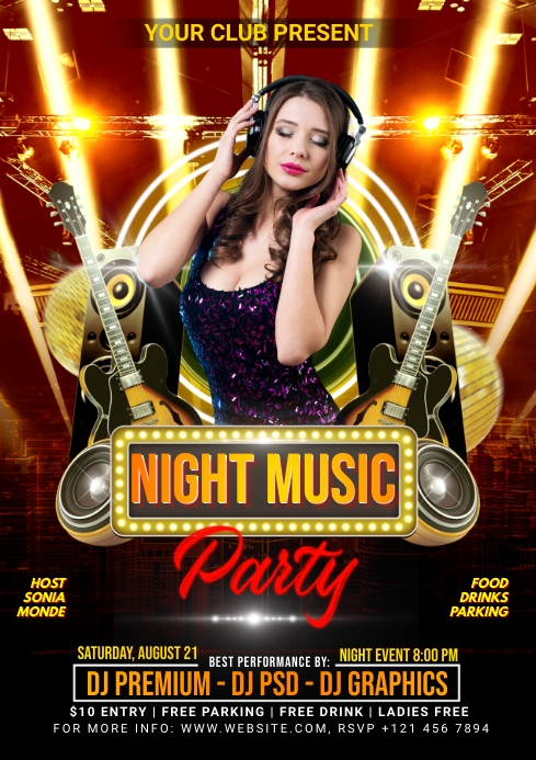 Music Party Flyers Template | PosterMyWall