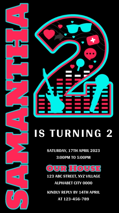 Music Party Invitation Template | PosterMyWall