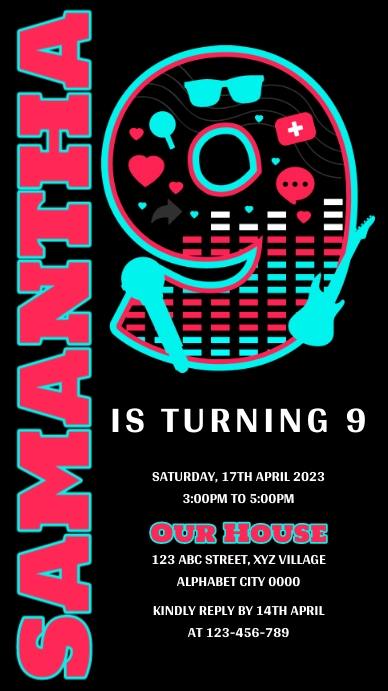 Music Party Invitation Template | PosterMyWall