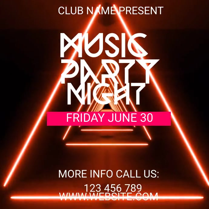 Music party night Template | PosterMyWall