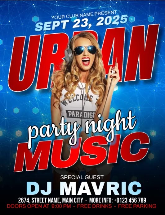 Plantilla de Music Party Night | PosterMyWall
