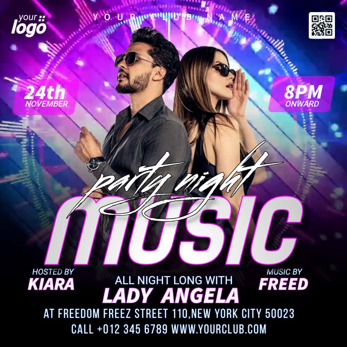 Copy of Music Party Night | PosterMyWall