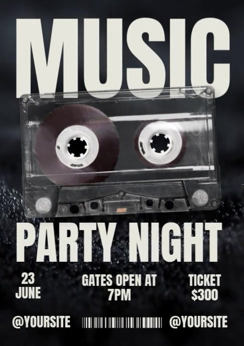 Music Party Night Template | PosterMyWall