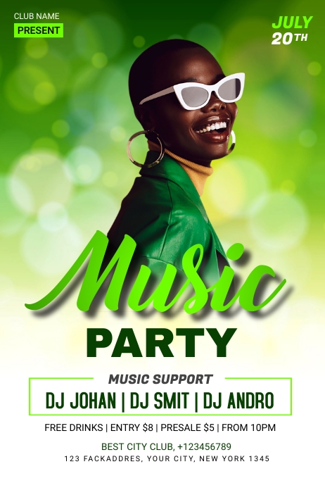 Music Party Poster Template | PosterMyWall
